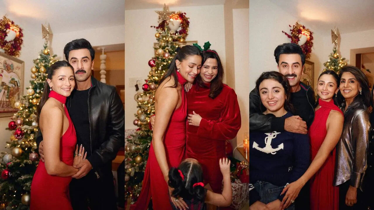 Alia Bhatt’s ₹28,000 red 'saree' dress is the star of her Christmas ...
