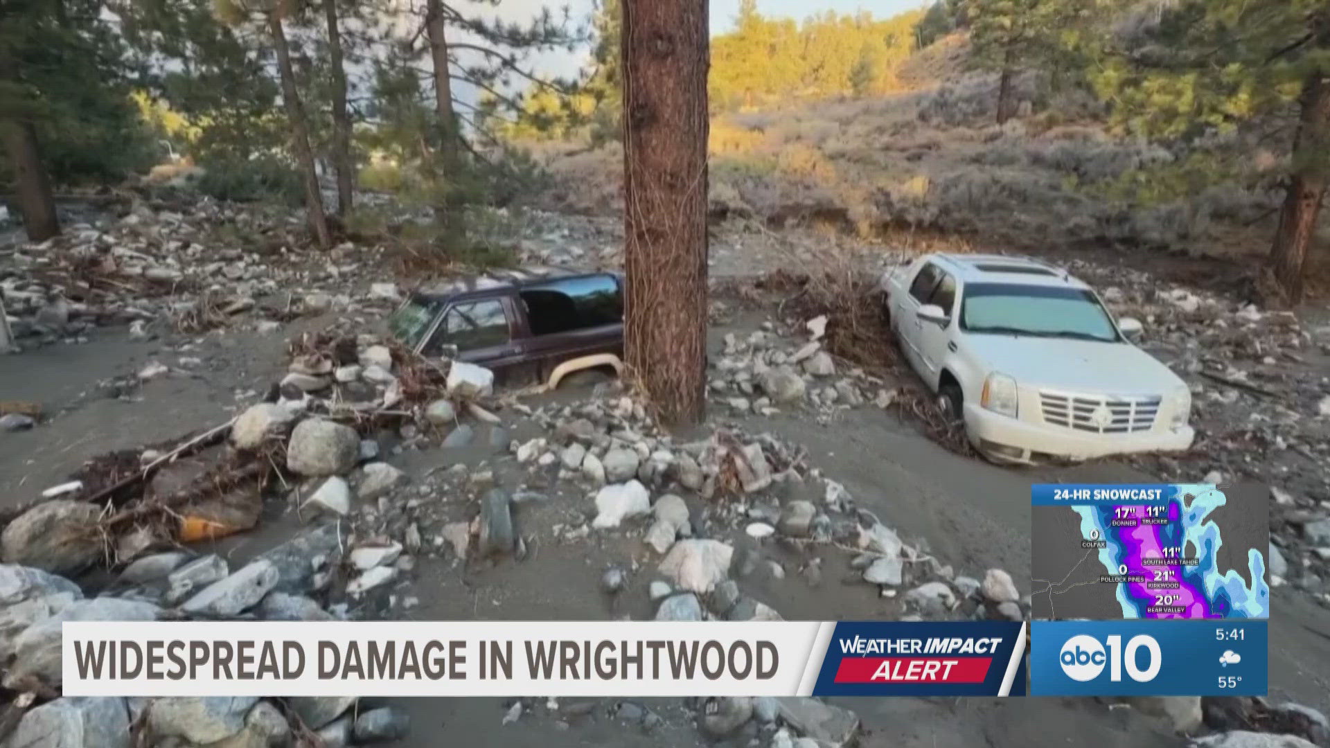 California Winter Storm Thunderstorms Rain And Snow 5 P M Update