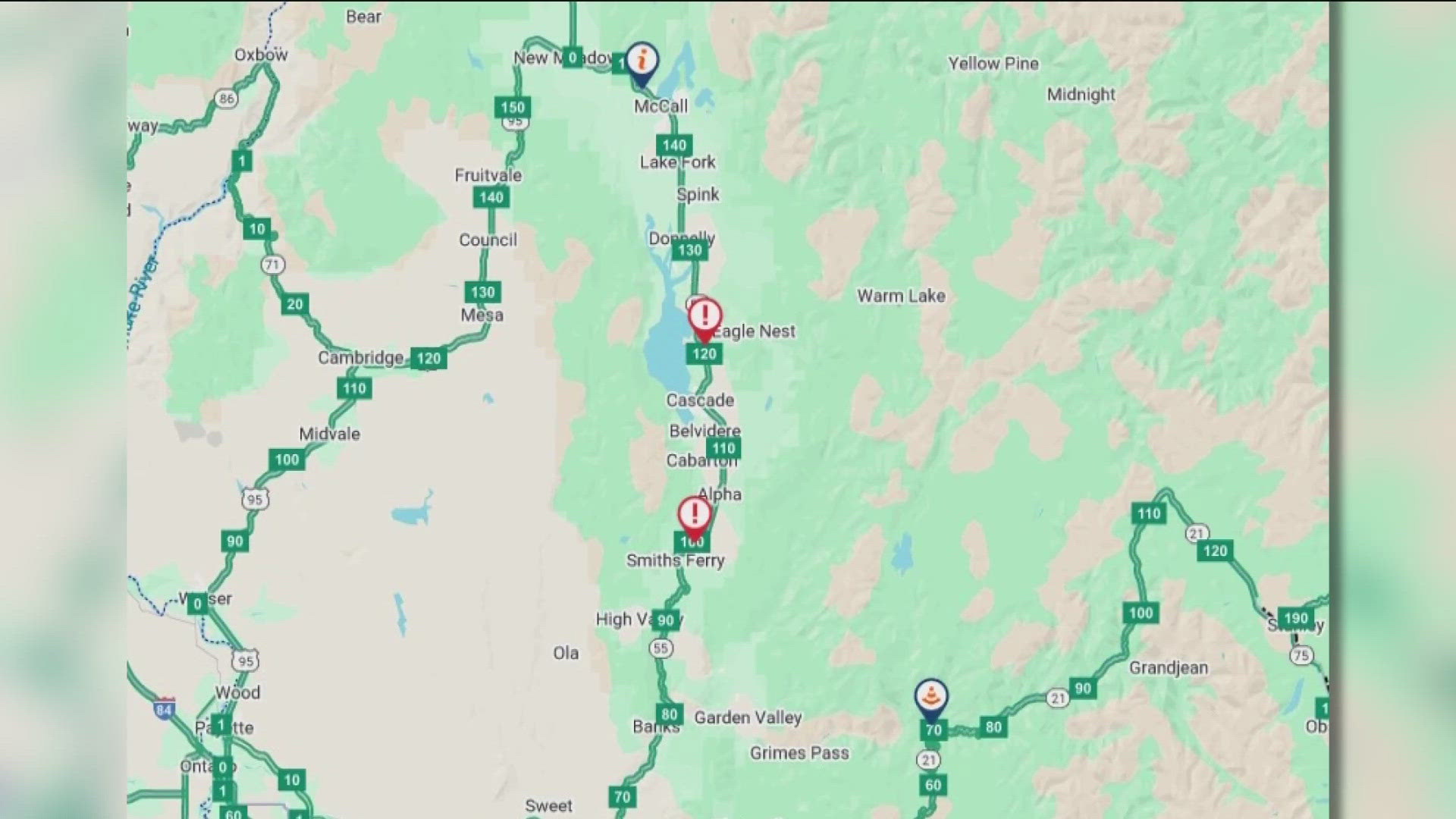 Drivers urged to use caution on Highway 55 as rockfalls reported on the ...