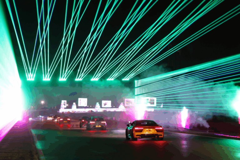 Silverstone's lap of lights returns with drive-through Christmas magic ...