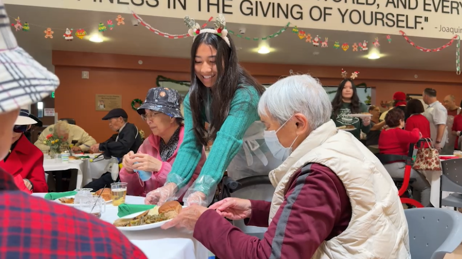 Nonprofit hosts Christmas event for low-income, homeless seniors