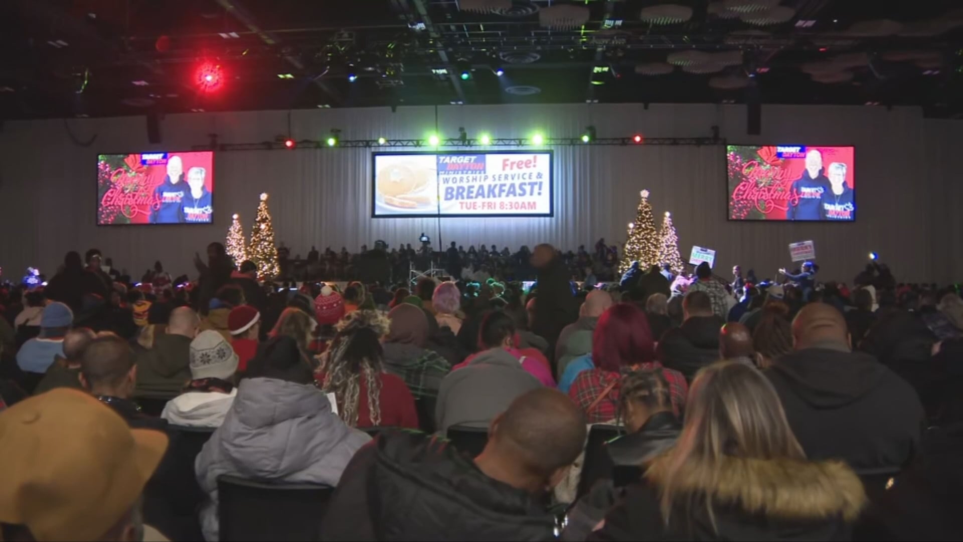 Thousands gather for Christmas Day celebration hosted by local church