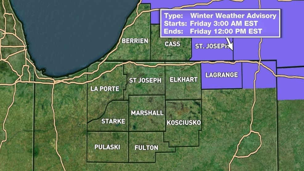 Winter weather advisory issued ahead of freezing rain, icy conditions