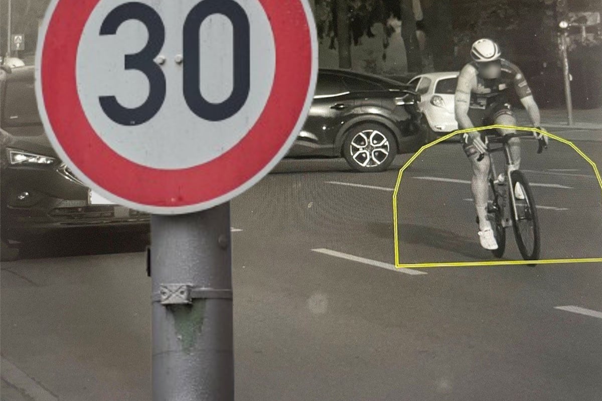 Radfahrer rast in Berlin durch 30er-Zone und tappt in Blitzerfalle