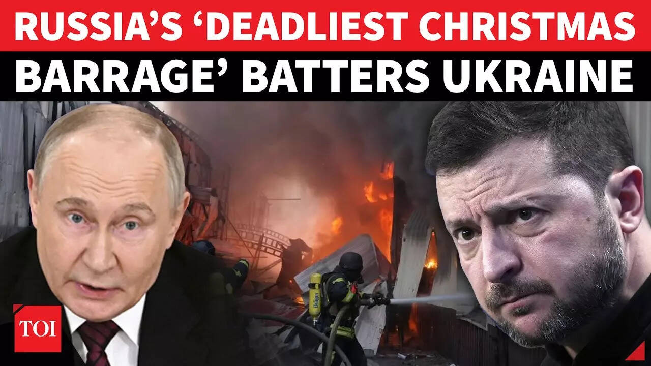 Putin’s ‘Xmas hellfire’ pounds Ukraine: 130+ Russian drones destroy ...