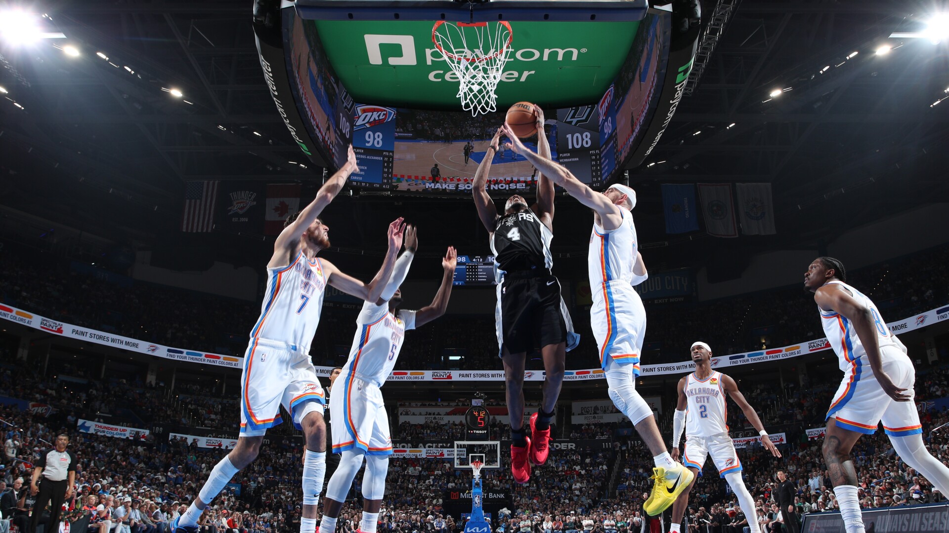 Spurs beat Thunder 117-102 for 3rd win over defending NBA champs in 2 weeks