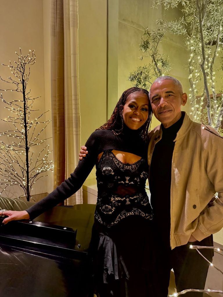 Michelle Obama shares loved-up Christmas photo with husband Barack