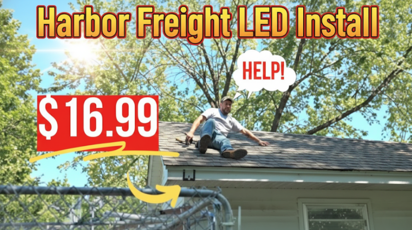 Harbor Freight solar LED security light tutorial – quick installation