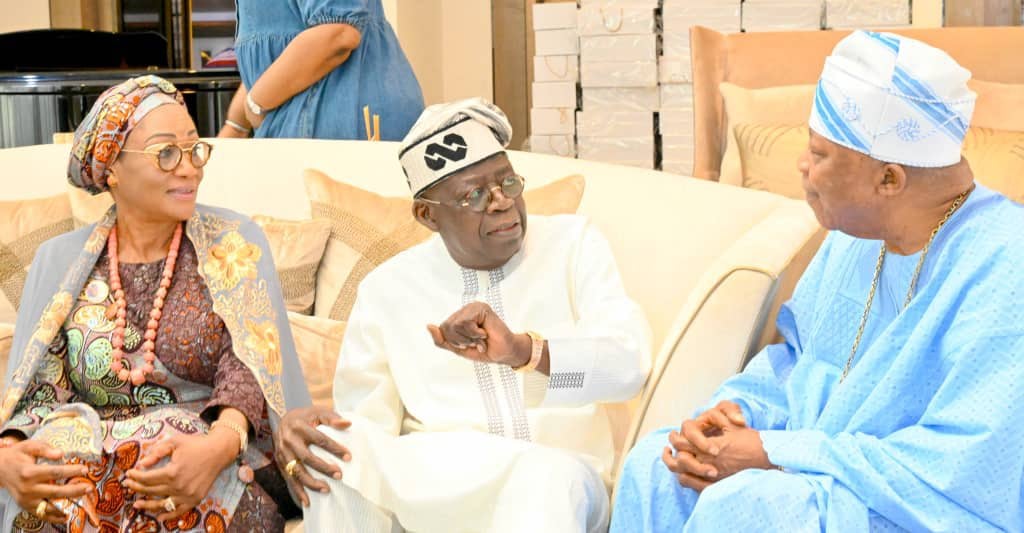 Photos: Tinubu, wife visit Kessington Adebutu in Lagos