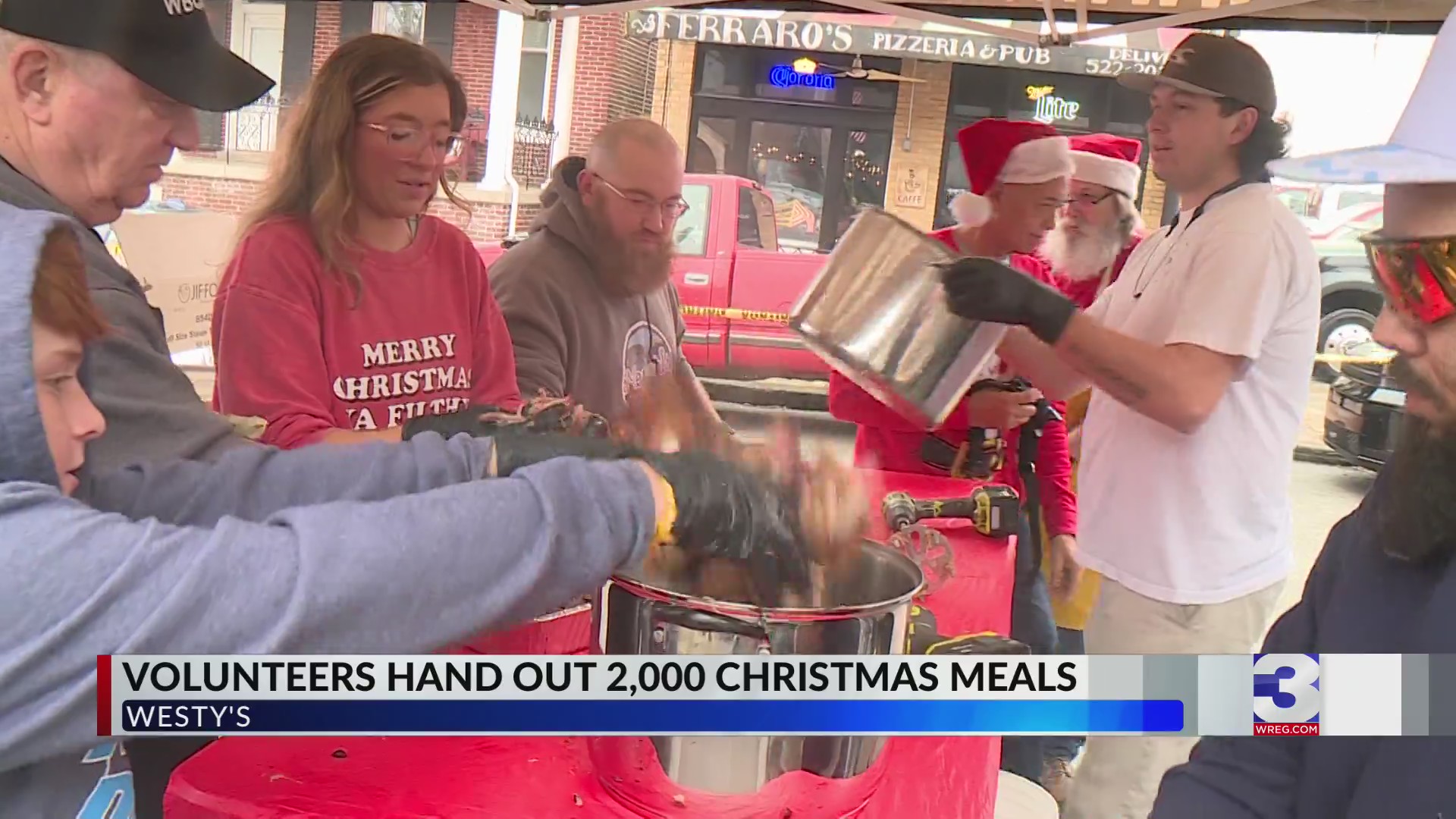 Westy's volunteers hand out 2,000 Christmas meals