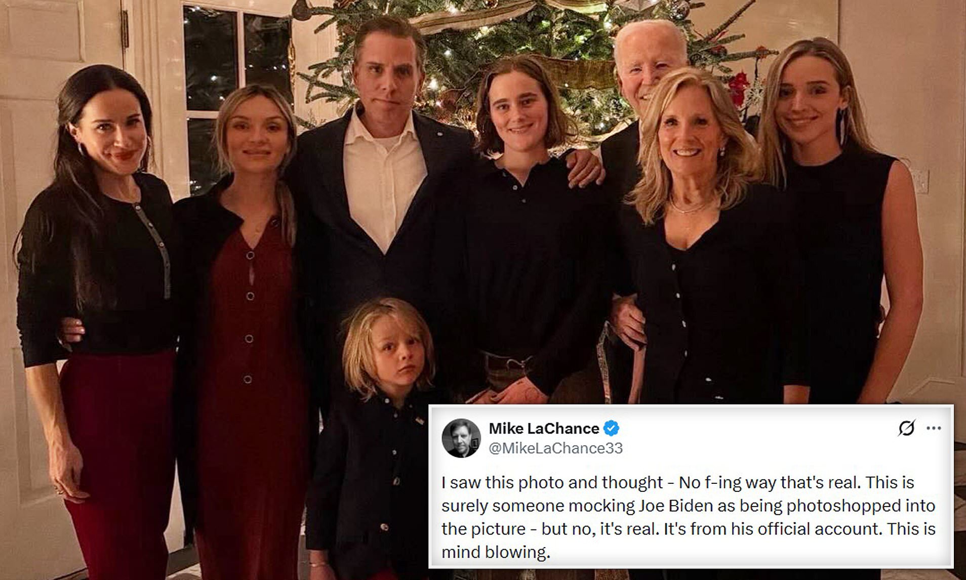Joe Biden posts confusing Christmas card of his whole family... but ...
