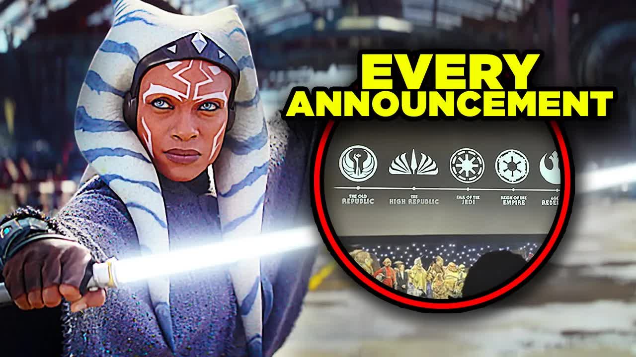 Ahsoka trailer reaction + three new Star Wars movies! Full panel ...