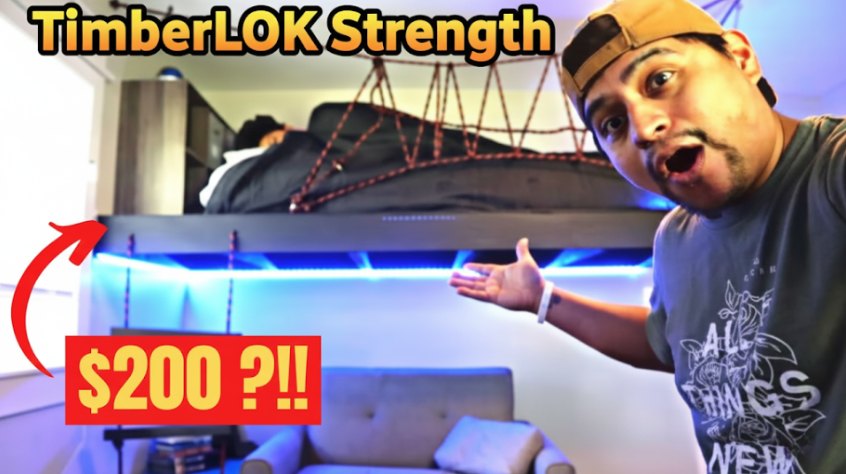 Building a kids loft bed – floating design with TimberLOK screws