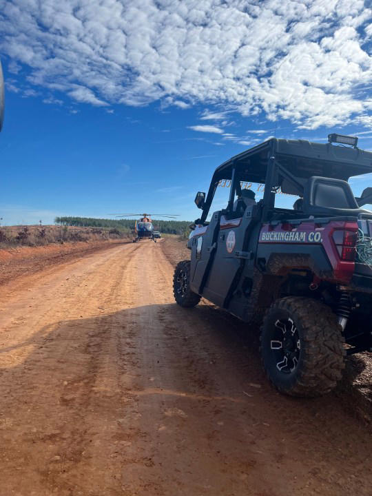 Male flown to hospital after ATV flips, pins him in Buckingham
