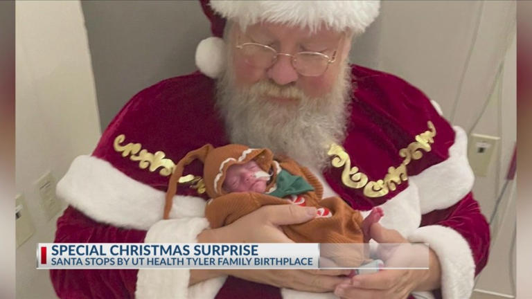 Tyler NICU babies celebrate first Christmas with Santa