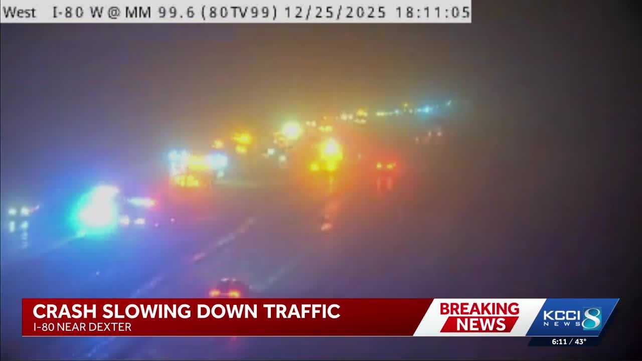 Traffic resumes on I-80 near Dexter after semi crash