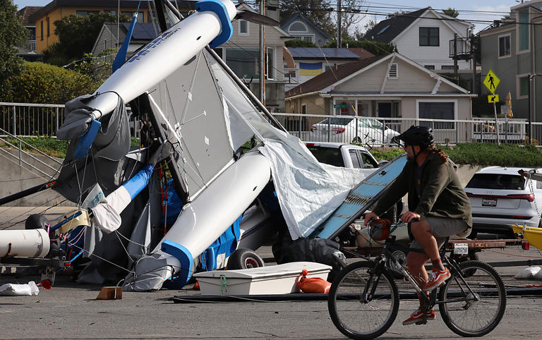 Photos | Christmas storm hits Santa Cruz Harbor