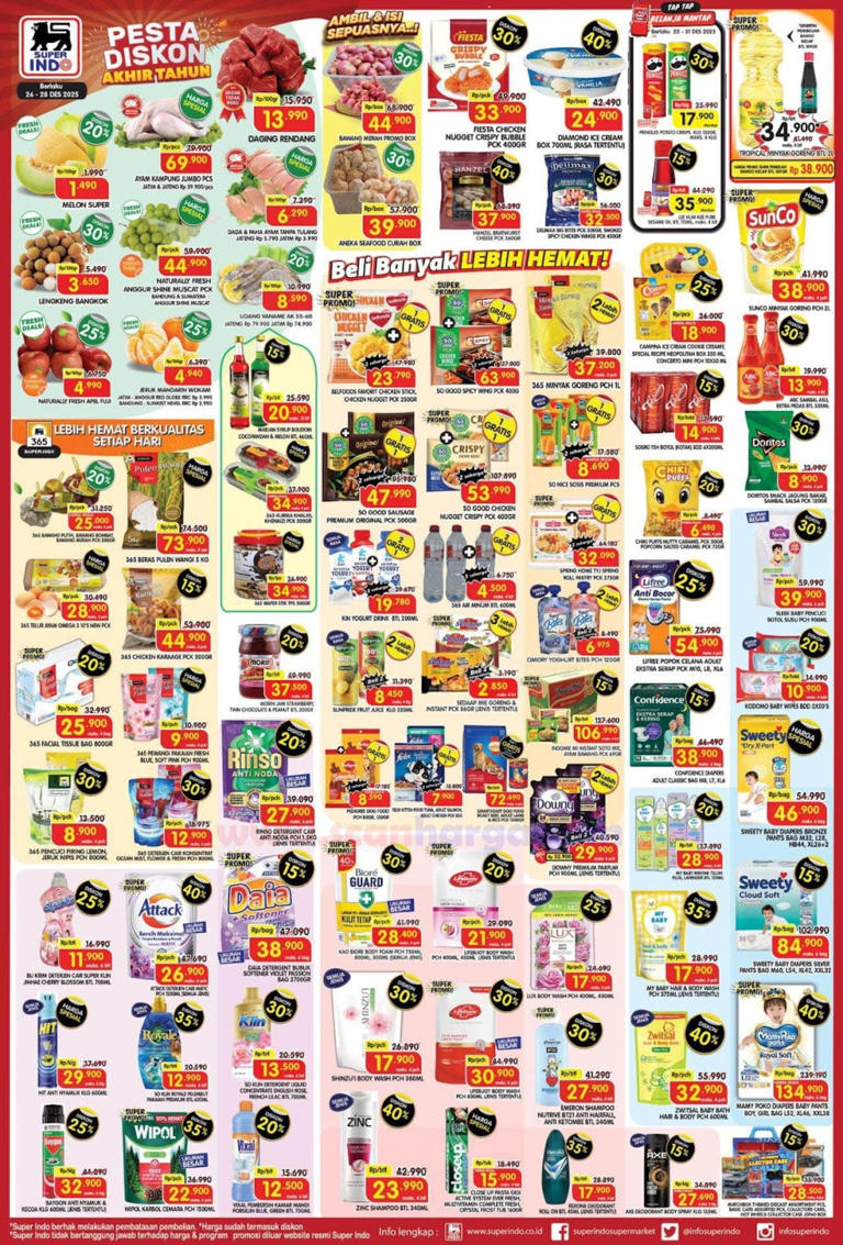Cek promo Superindo JSM hari ini terbaru 2025! Diskon minyak & daging ...