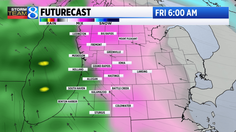 Icy mix, freezing rain for post-Christmas in West MI