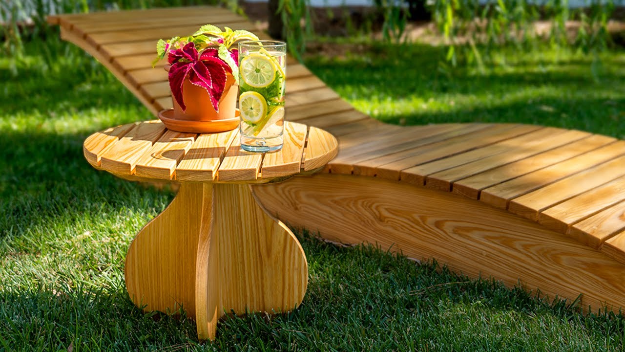 Toadstool side table | Building an outdoor table
