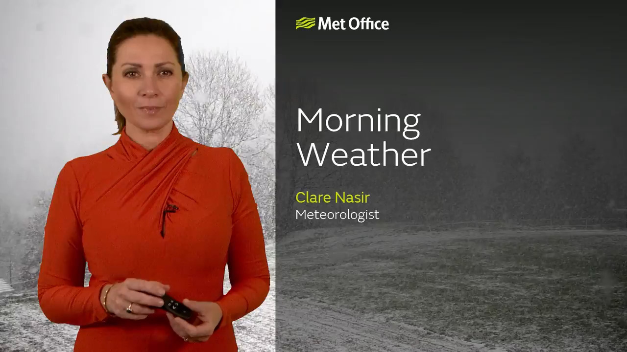Met Office Thursday morning weather forecast 20/11/2025