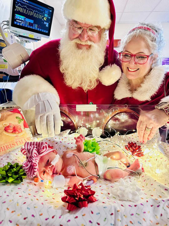 Tyler NICU babies celebrate first Christmas with Santa