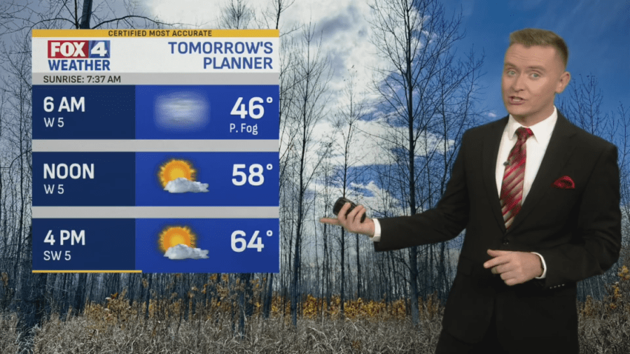 FOX4 forecast: Foggy night then warmer