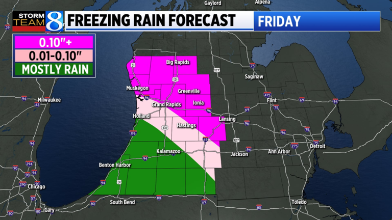 Icy mix, freezing rain for post-Christmas in West MI