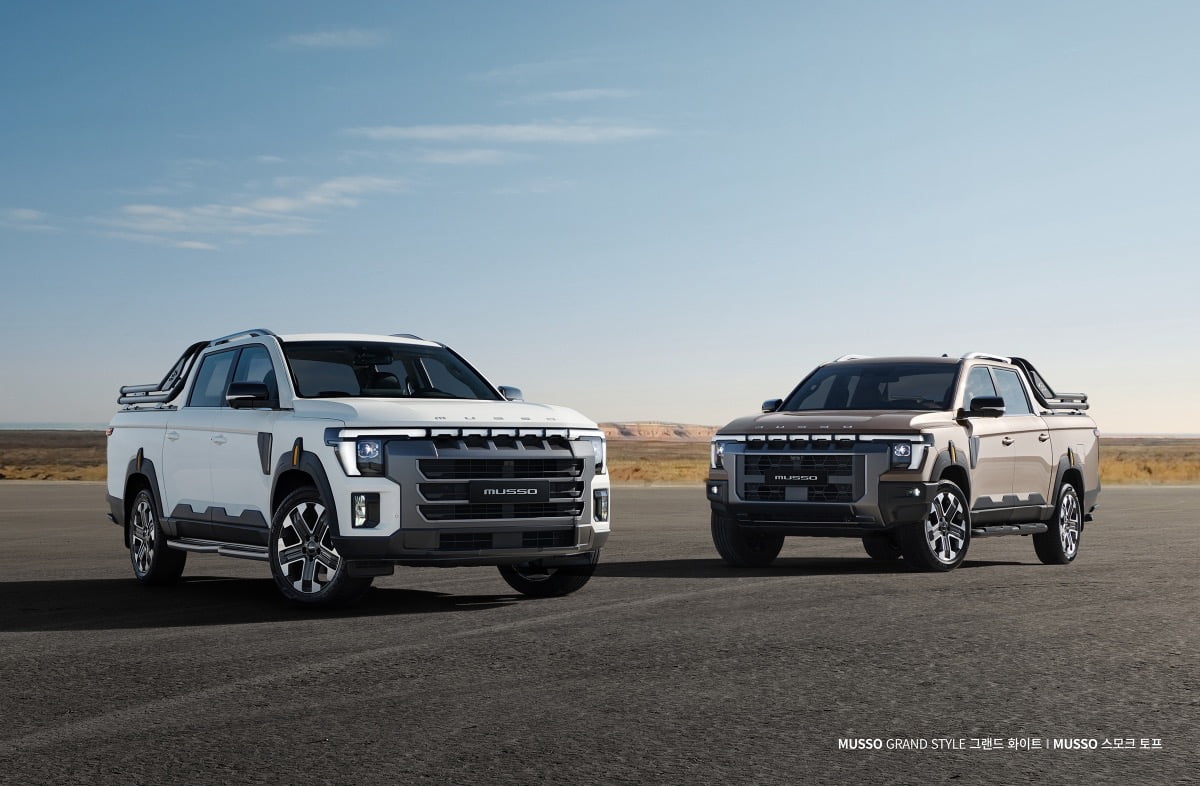 KGM, 차세대 픽업 차명 '무쏘'로 확정…외관 이미지 공개