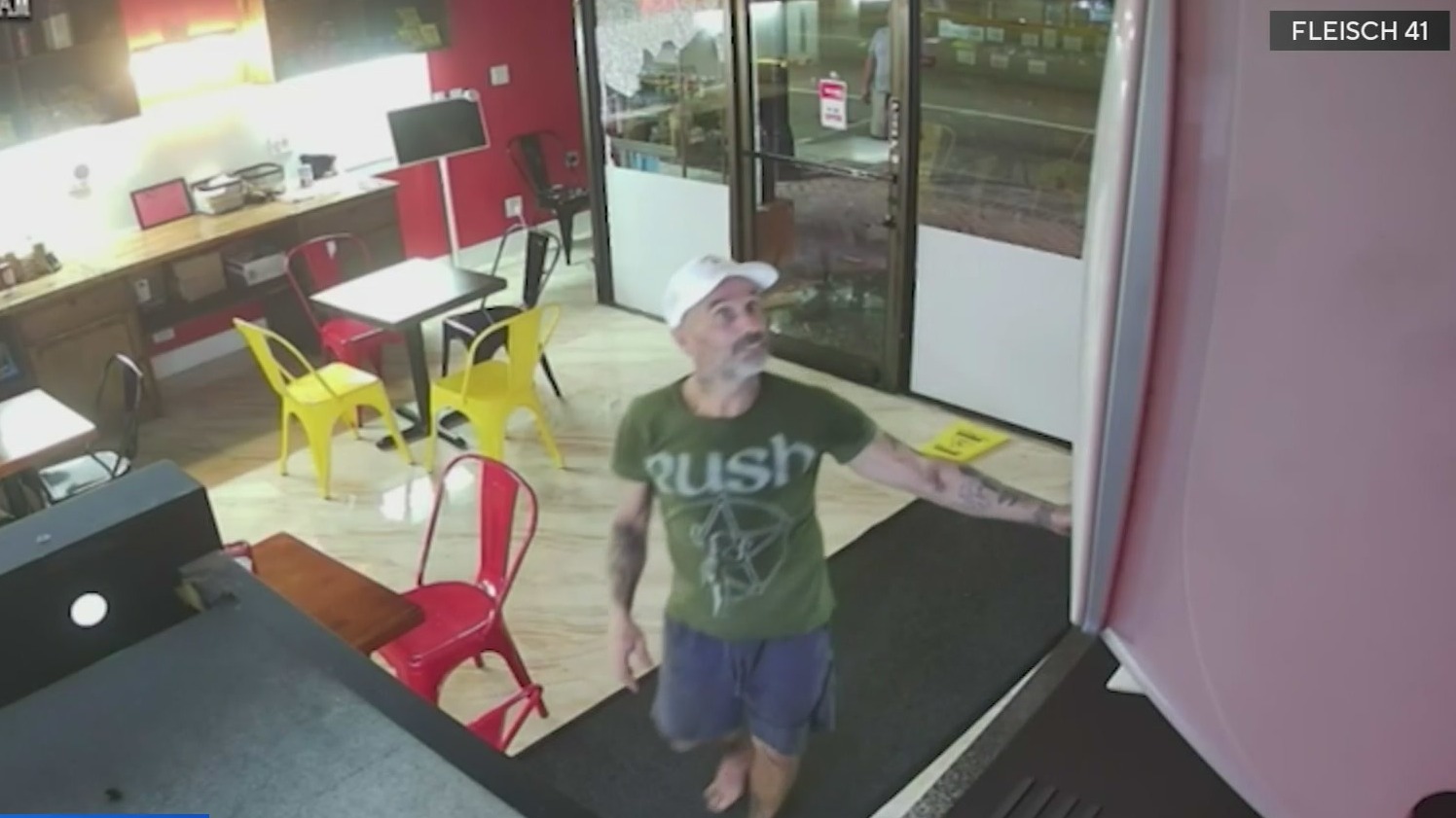 Video shows man breaking into Miami Beach deli, damaging property