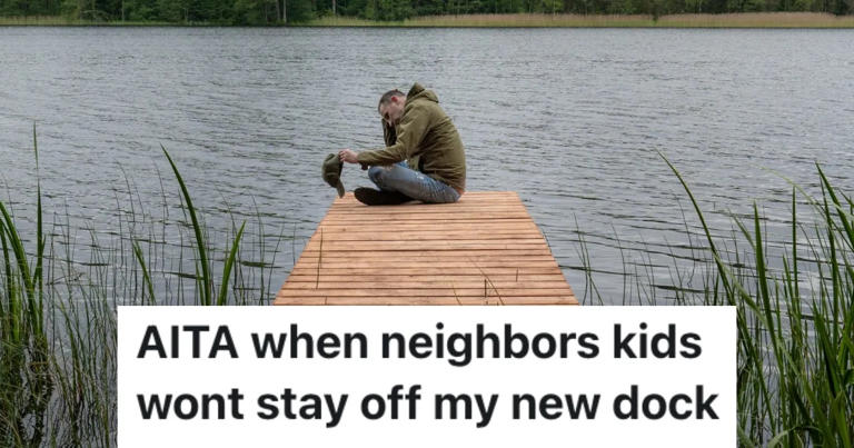 Homeowners told their neighbors to keep their kids off of their dock ...