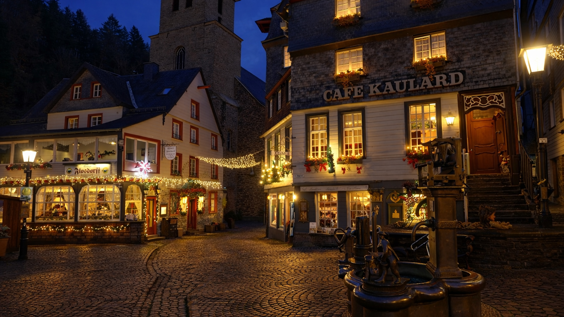 Monschau Germany: Winter walk through history (4K)