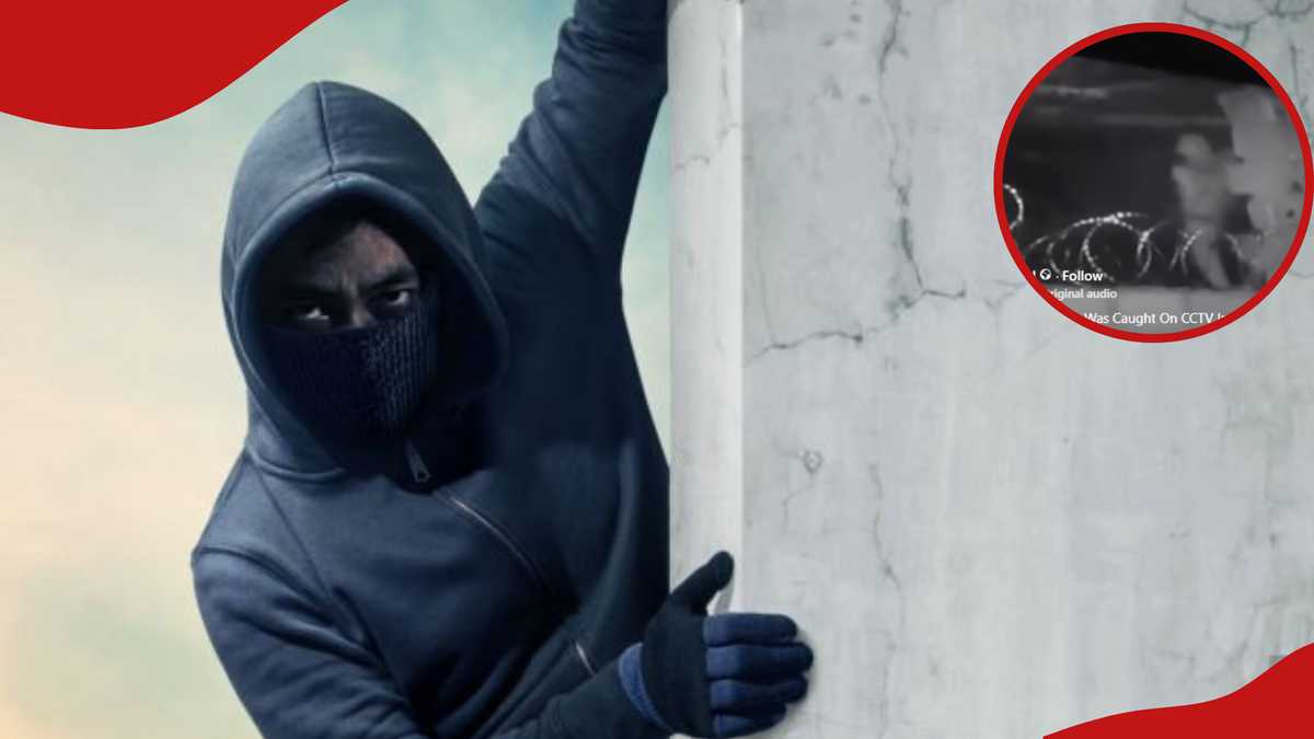 Rongai: CCTV captures daring man scaling perimeter wall of palatial ...