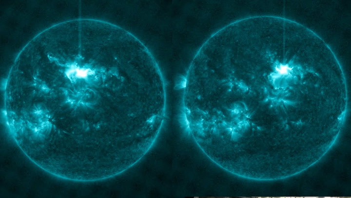 Sun blasts pair of powerful X-flares on consecutive days