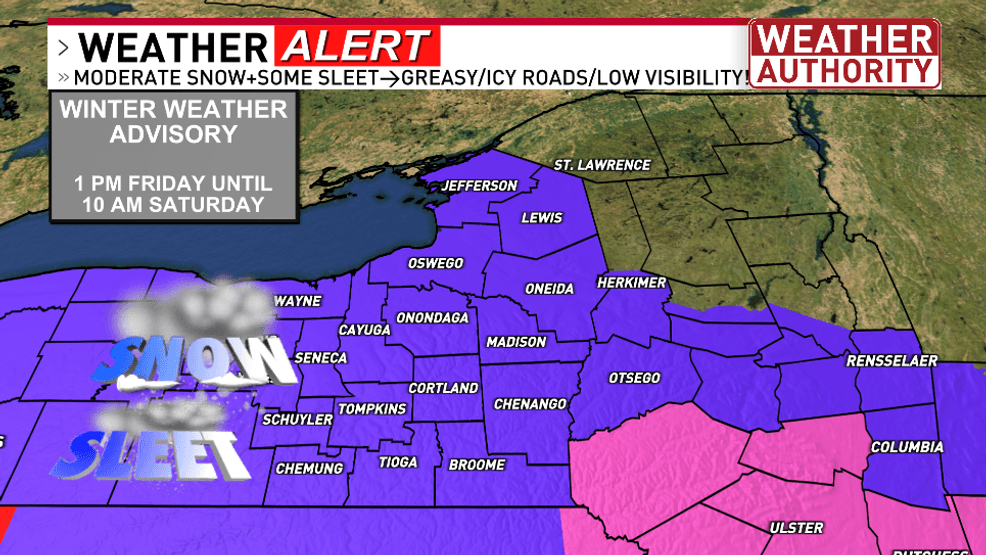 Tracking our next snowy and icy storm system for Friday afternoon ...