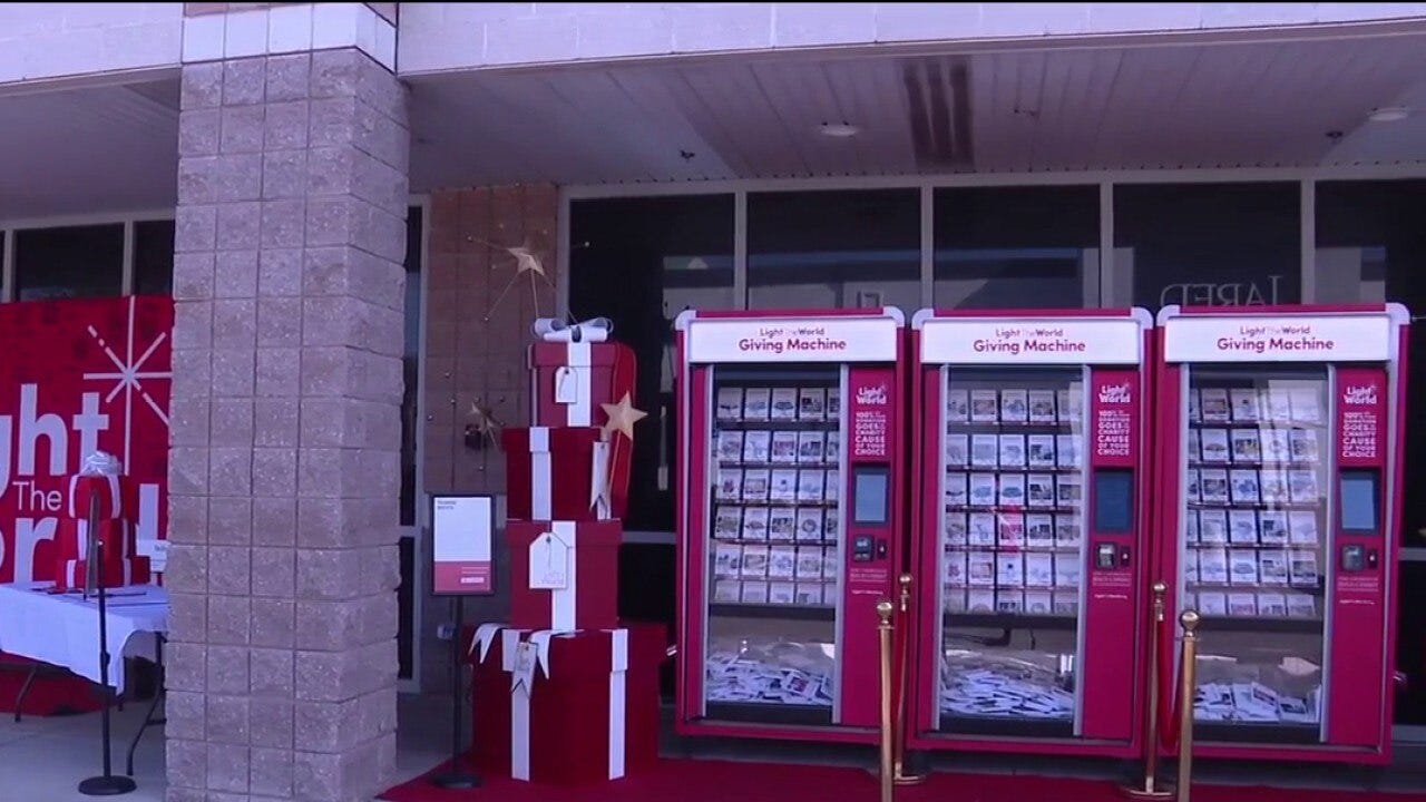 The Giving Machine spreads holiday joy all over the world