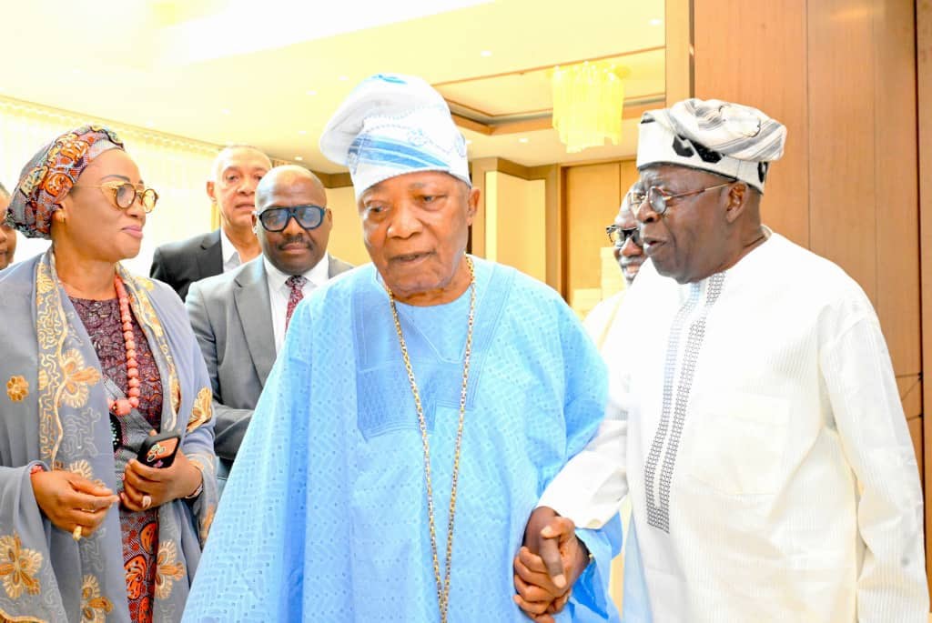 Photos: Tinubu, wife visit Kessington Adebutu in Lagos