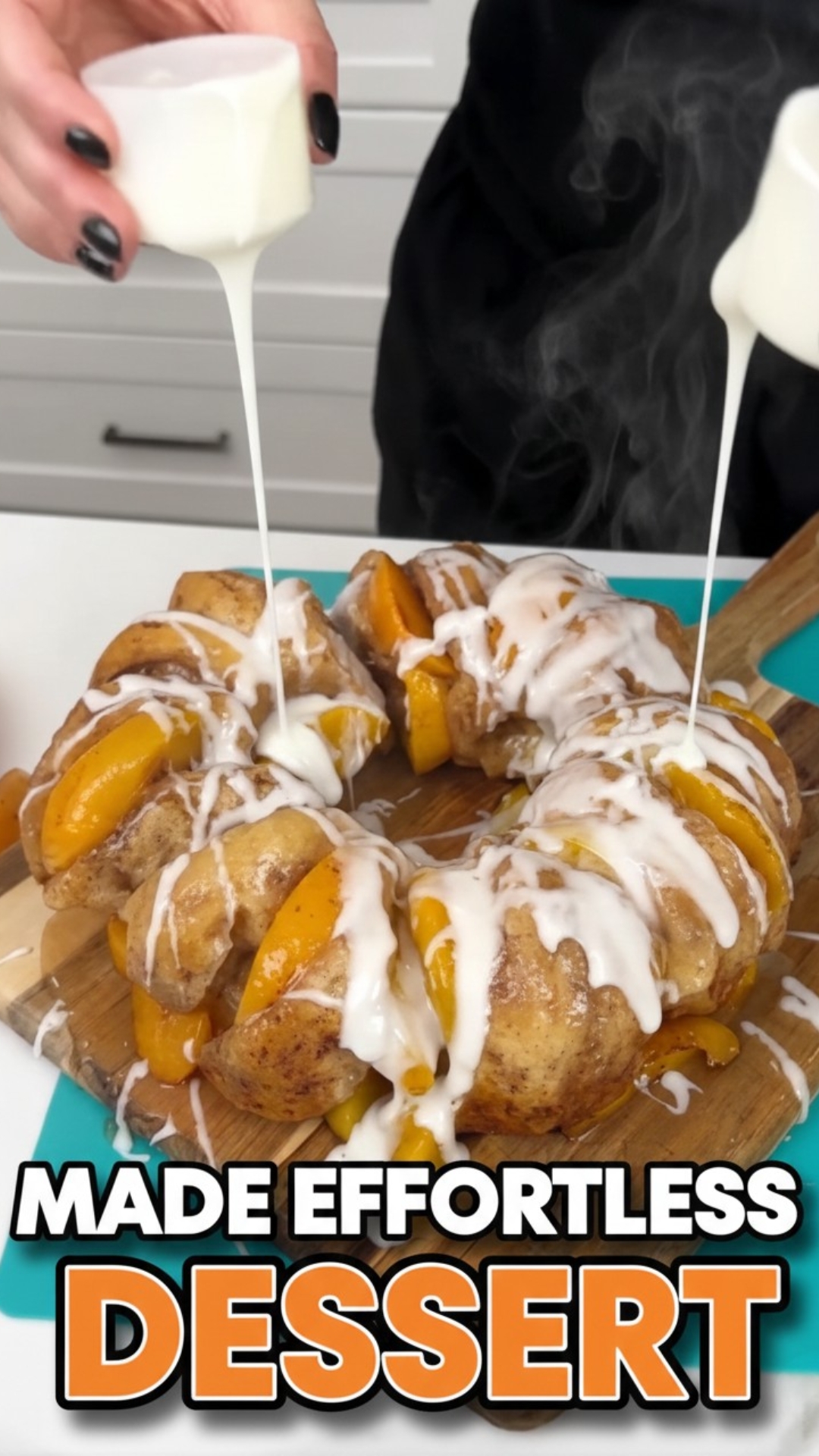 Cinnamon and peach delight: Effortless comfort dessert