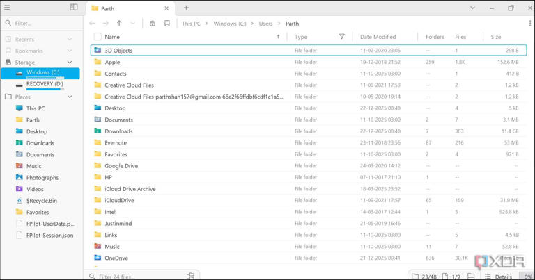 The Windows File Explorer was slowing me down, so I replaced it with this