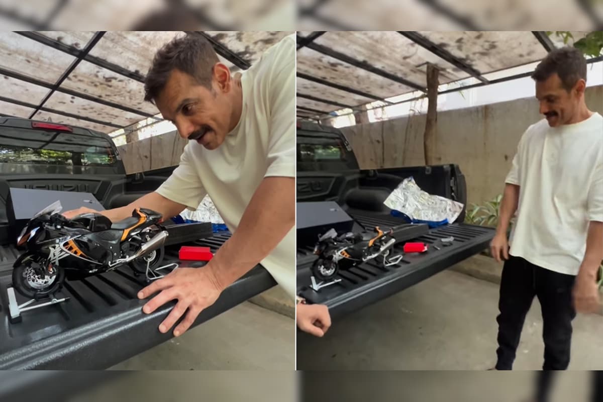 John Abraham receives mini Suzuki Hayabusa from fan: Watch viral video