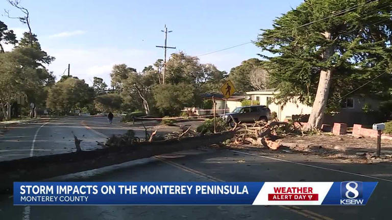 Storm causes power outages and damage on Monterey Peninsula