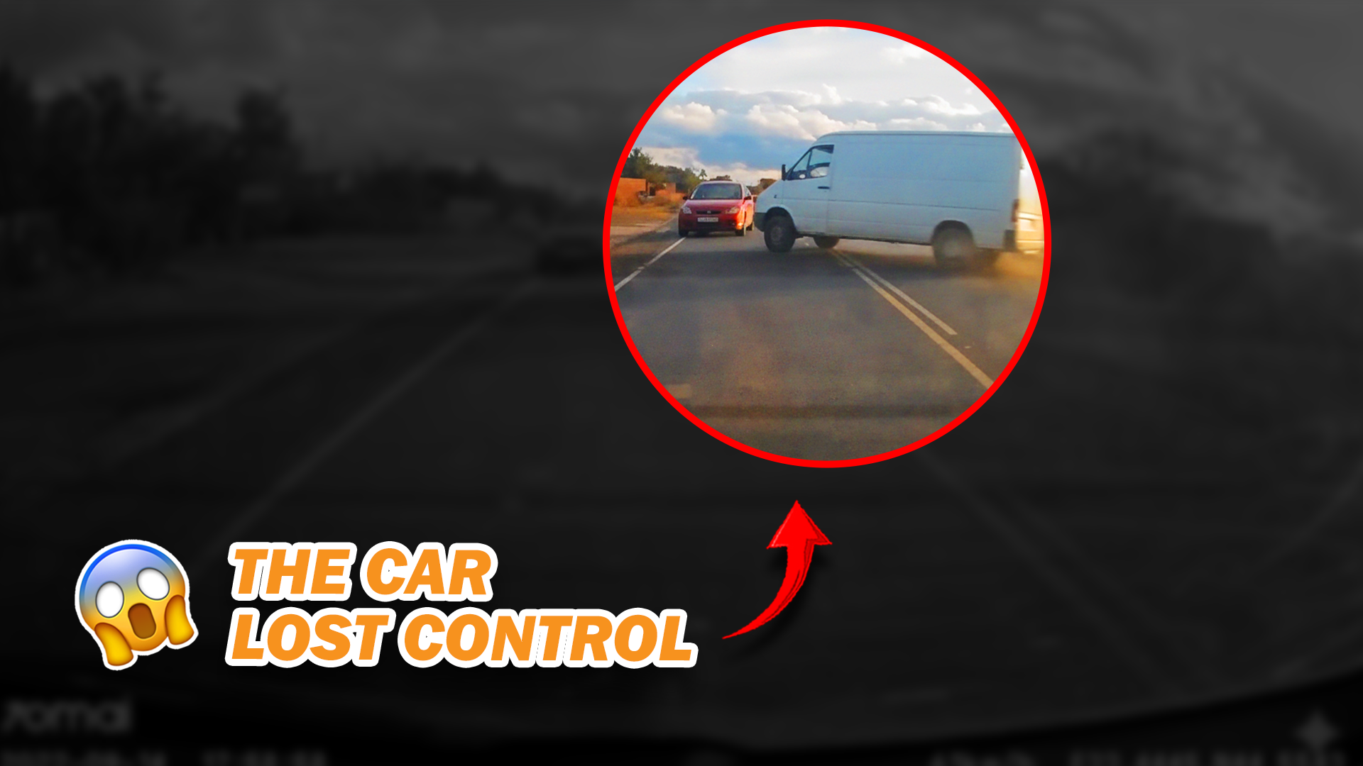 Out of control car captured on camera