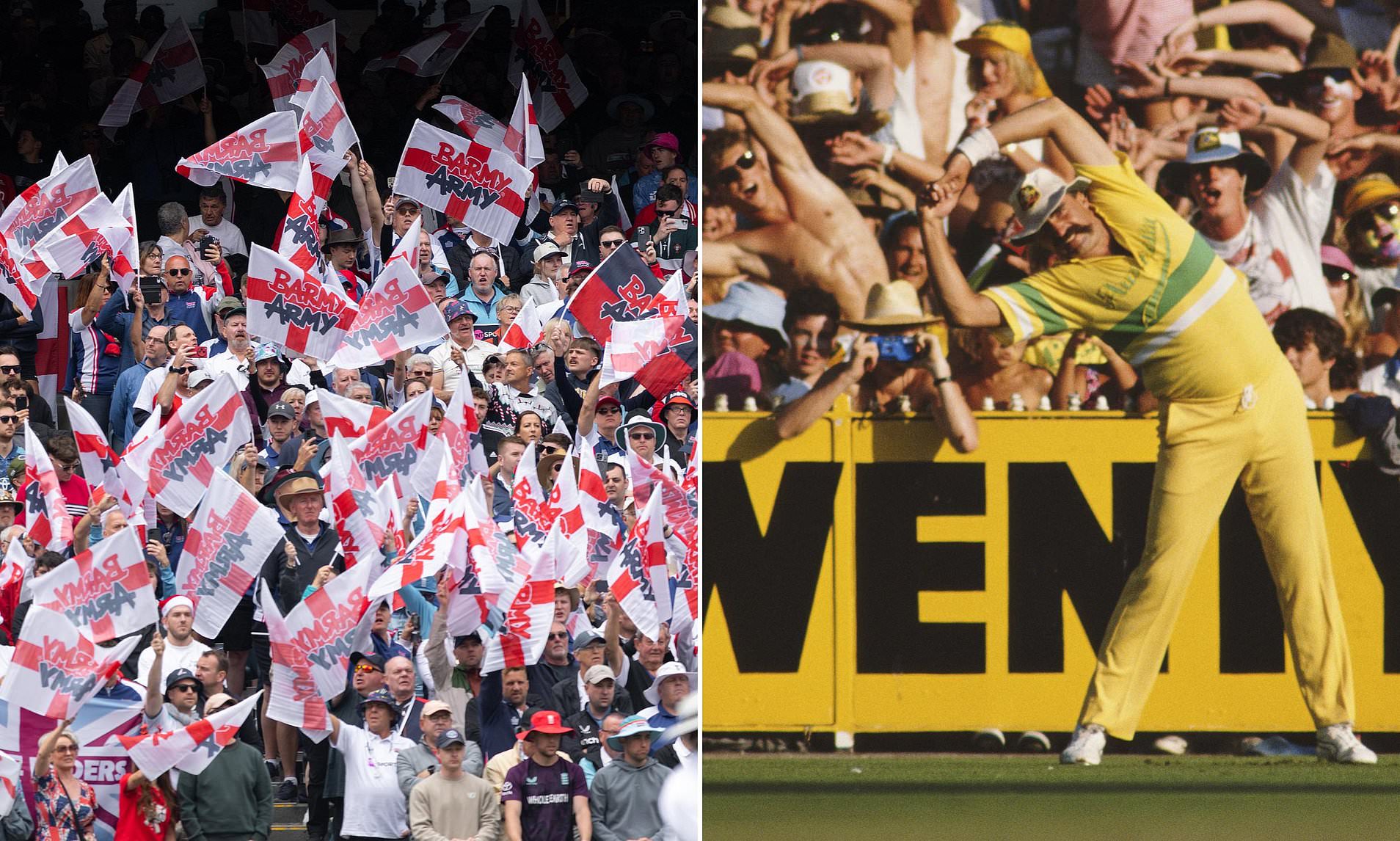 England's Barmy Army has overrun the MCG's most infamous supporters bay