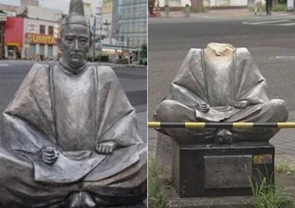 Intoxicated officer suspected of damaging Toyotomi Hideyoshi statue