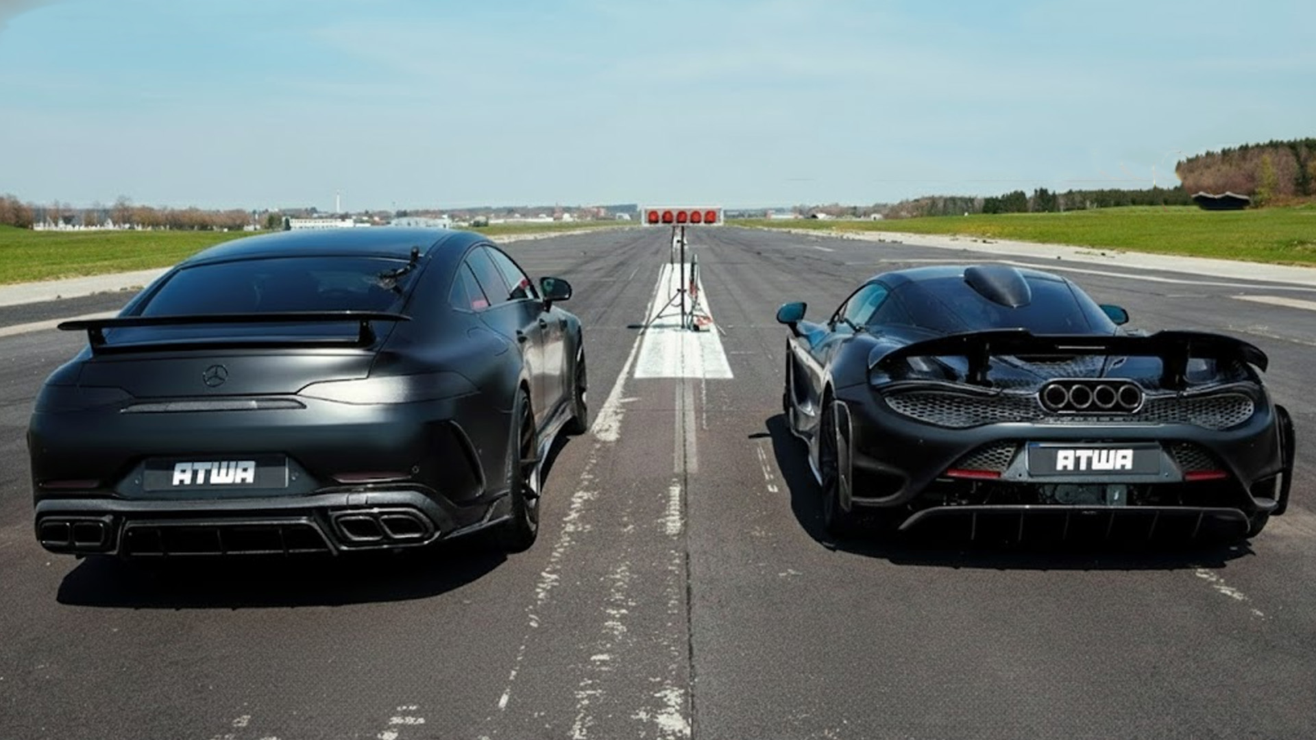 870HP Mercedes-AMG GT63 S vs. McLaren 765LT drag race