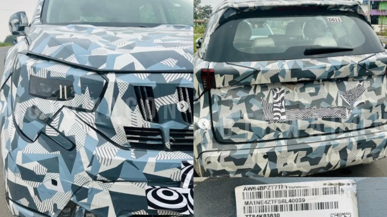 Mahindra XUV 7XO AX9L top variant spotted testing ahead of January 5 reveal