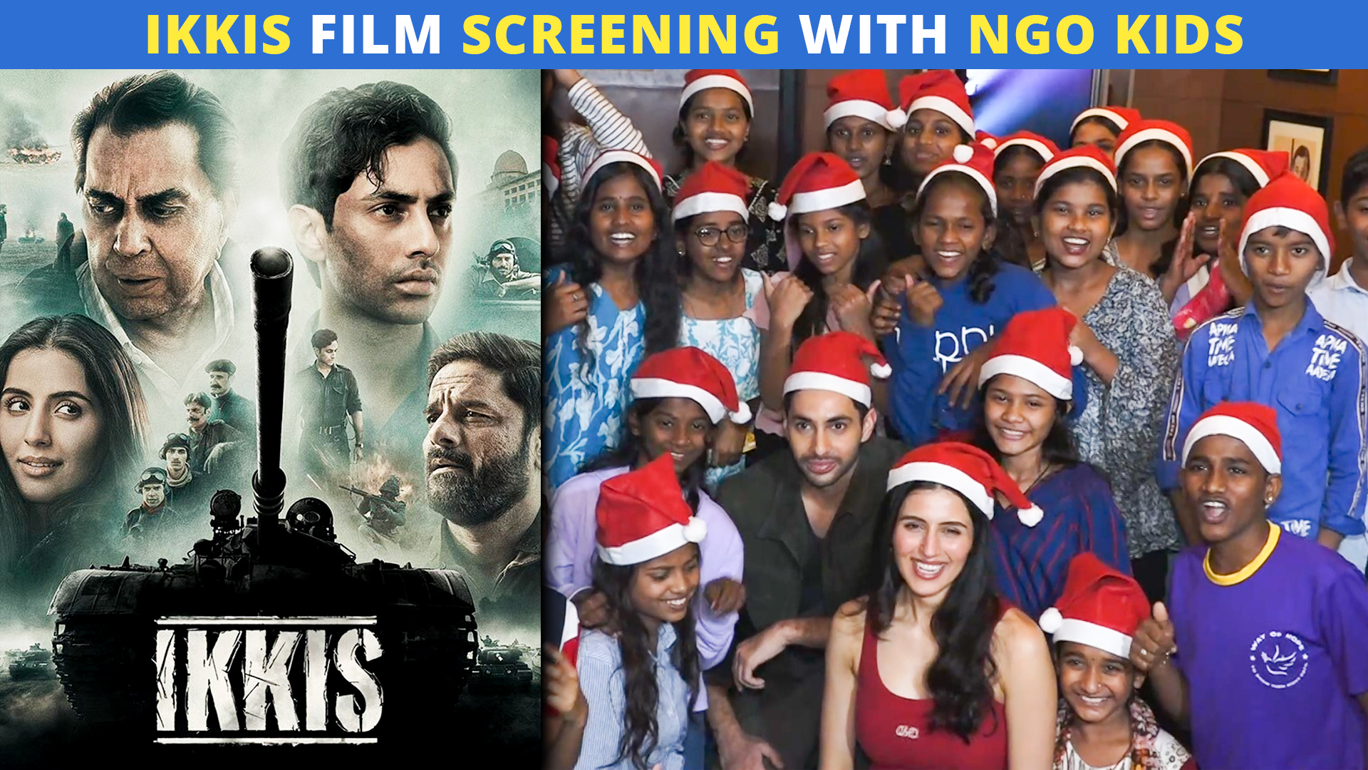 Actors Agastya Nanda-Simran Bhatia & Director Sriram Attend ...