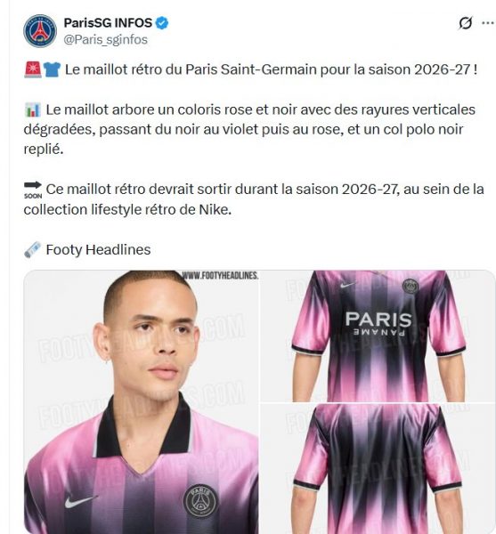 PSG and Nike are preparing a very original 2026-2027 jersey!