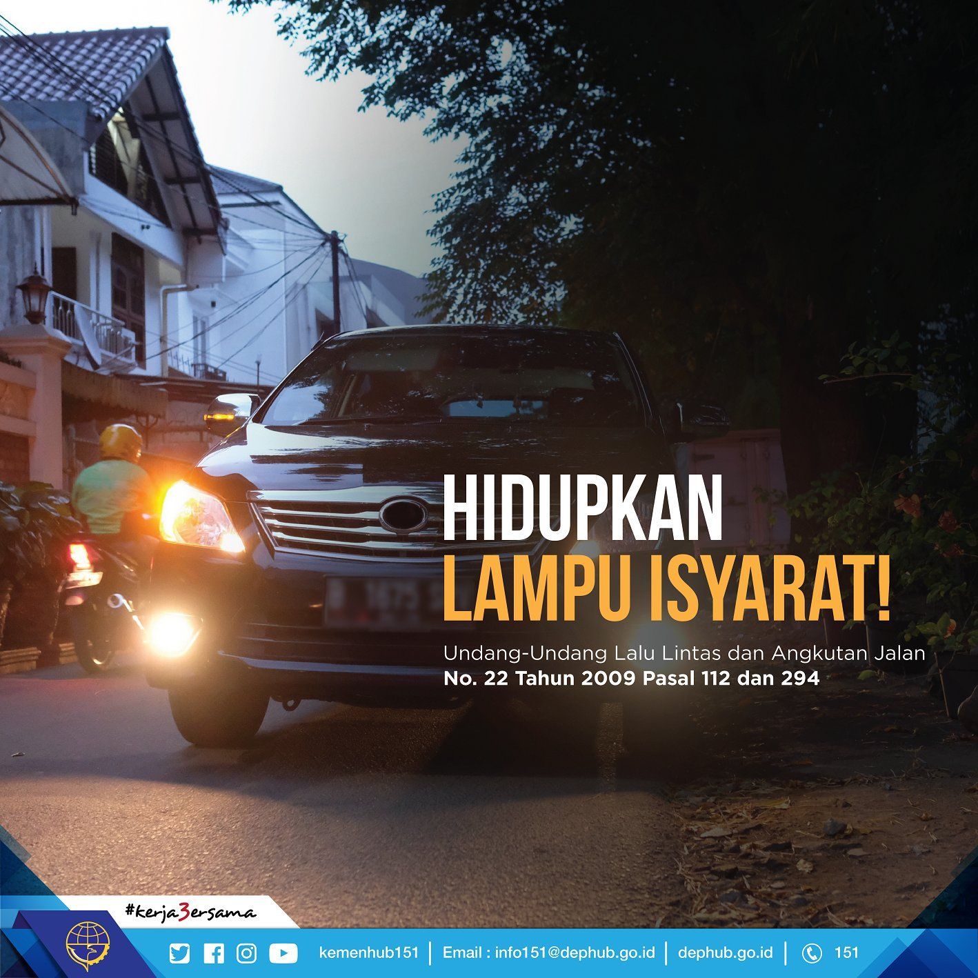 Duh, lupa nyalakan lampu sein di situasi ini berbuah denda tilang ...
