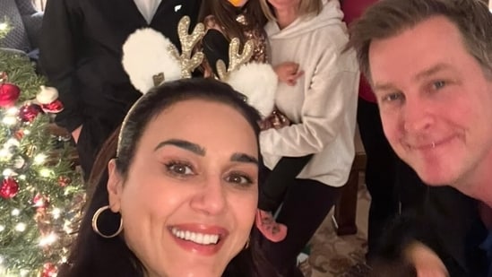 Preity Zinta celebrates Christmas with family: Husband Gene and son Jai ...
